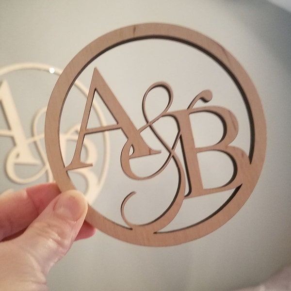 Personalized Circle Name Sign - Various Sizes, Wooden Name Sign, Custom ...