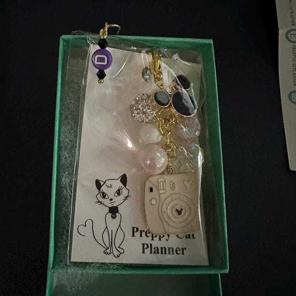 Santa Claus Planner Charm Paperclip Phone Charm Keychain Zipper Pull ...