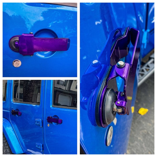 Handle Matters Chief Blue Skinny Door Handle for 2007-2018 Jeep ...