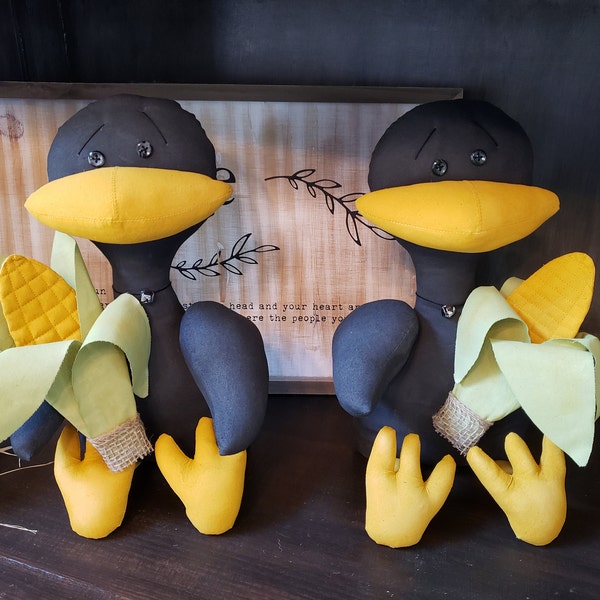 Henry Crow and His Ear of Corn Epattern PDF Pattern - Etsy