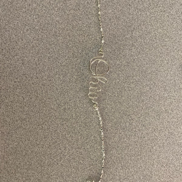 Script Ohio Bracelet, Anklet or Necklace~sterling Silver, 12k Gold ...