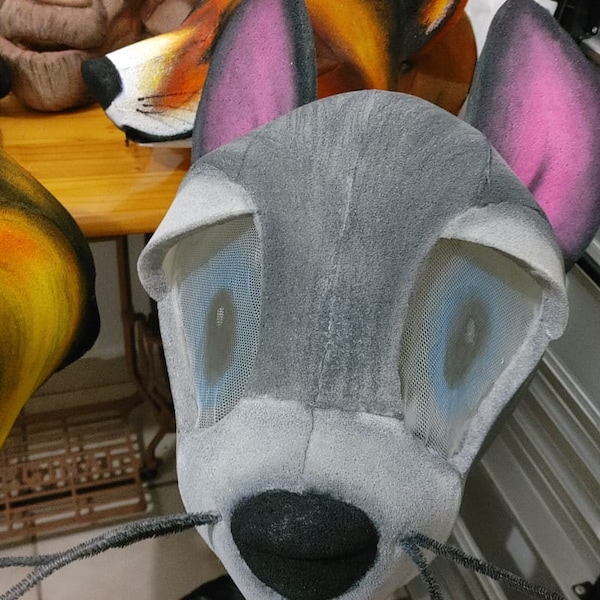 Mouse Fursuit Head Base Pattern: DIY Foam Cosplay (digital PDF) - Etsy