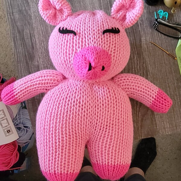 Flying Pig Knitting Machine Pattern PDF ONLY Addi Sentro - Etsy