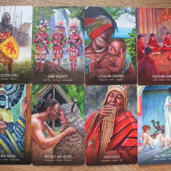 Ancestor Spirit Oracle Cards Kit Card Deck & Guidebook Set Book Tarot ...