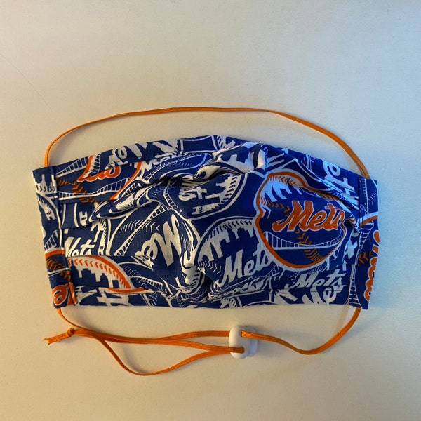 New York Mets Fabric 100% Cotton Officially Licensed - Etsy