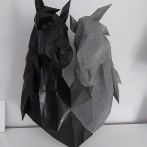 Horse Paper Model Template horse Paper Sculpture horse - Etsy