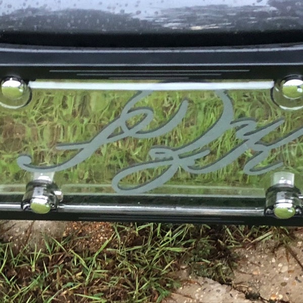 Custom Mirror "bronze" License Plate, Car Tag, Personalized Car Tag ...