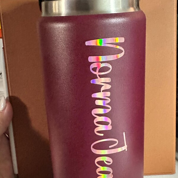 Layered Vinyl Sticker, Name Decal for Tumblers, Name Stickers for ...