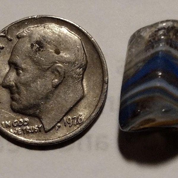 Traditional Turkish Artisan Handmade Cylinder Glass Beads, Large Hole ...