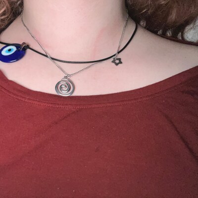 Lampwork Red Star Pendant Necklace on Leather Cord - Etsy