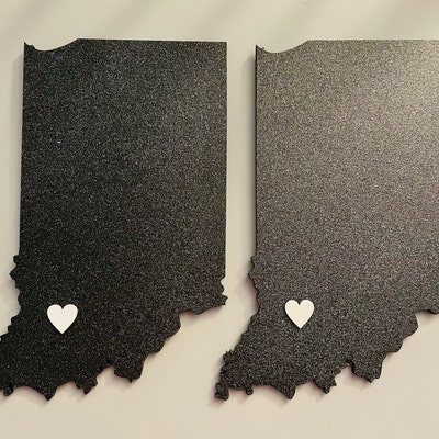 Unfinished Wooden Indiana Shape State Craft From 1 up to 46 DIY - Etsy