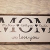 Mom Sign With Kids Names, Mothers Day Gift, Personalized Gift for Mom ...