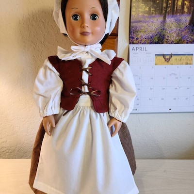 Pretty Pilgrim 18 Inch Doll Clothes Pattern Designed to Fit Popular 18 ...