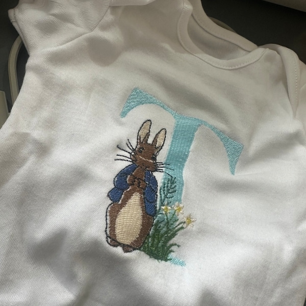 Peter Rabbit 4inch Alphabet A-Z Machine Embroidery Font Digital ...