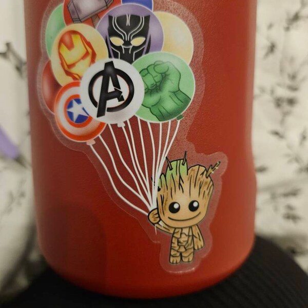 Avengers Assemble Sticker | Marvel's Groot, Iron Man, Captain America ...