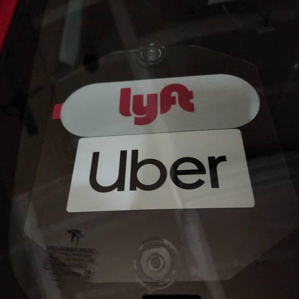 Dash Camera in Car Recording Sign - 2 Placard - Rideshare Services ...