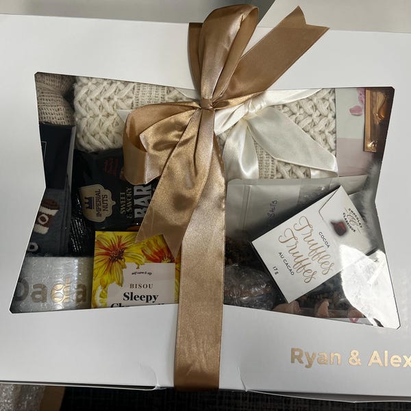 Sympathy Box With Blanket Comfort Bundle Personalized Bereavement Care ...