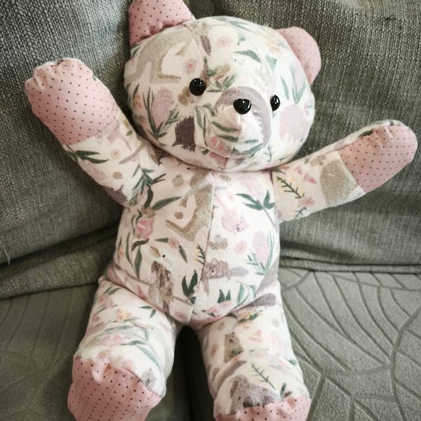 Memory Bear Pattern, Keepsake Bear Sewing Pattern, Teddy Bear, Stuffed ...