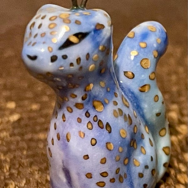 Raku Ceramic Praying Kitsune Fox Statue: Japanese Shinto Inari ...