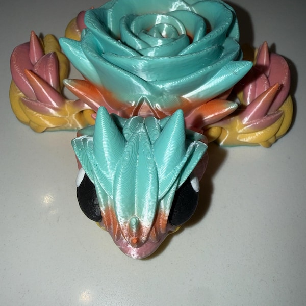 Rose Turtle - 3D Print - Cinderwing 3D - Mothers Day, Anniversary ...
