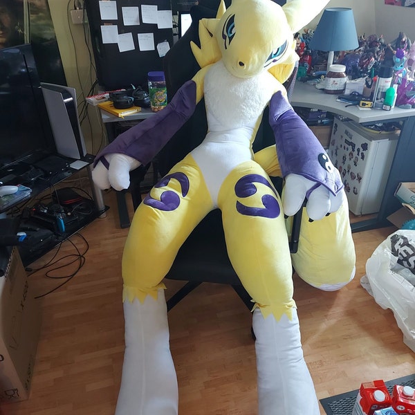 Renamon Custom Made Plush 79" - Etsy