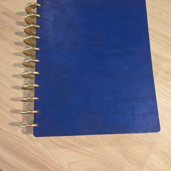 Discbound Leather Planner Cover, Personalized Planner Cover, Classic ...