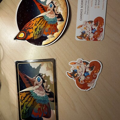 Godzilla King of Monsters 5 Inch Vinyl Sticker & Kaiju Collectable Card ...