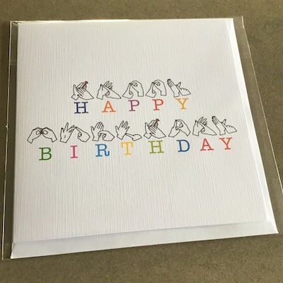 BSL Clock, Personalised British Sign Language Clock - Etsy