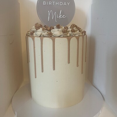 Milestone Happy Birthday Cake Topper 50th 30th Birthday Cake Topper ...