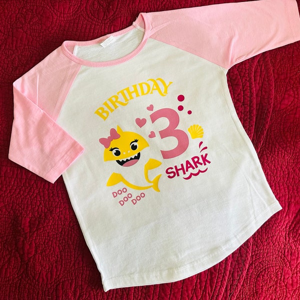 3rd Birthday Shark Svg, Shark Doo Doo Svg, Shark Birthday Svg, Birthday ...