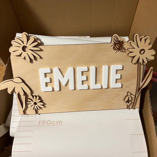 Personalised Baby Keepsake Box - Daisy Flower - Wood Engraved Keepsake ...