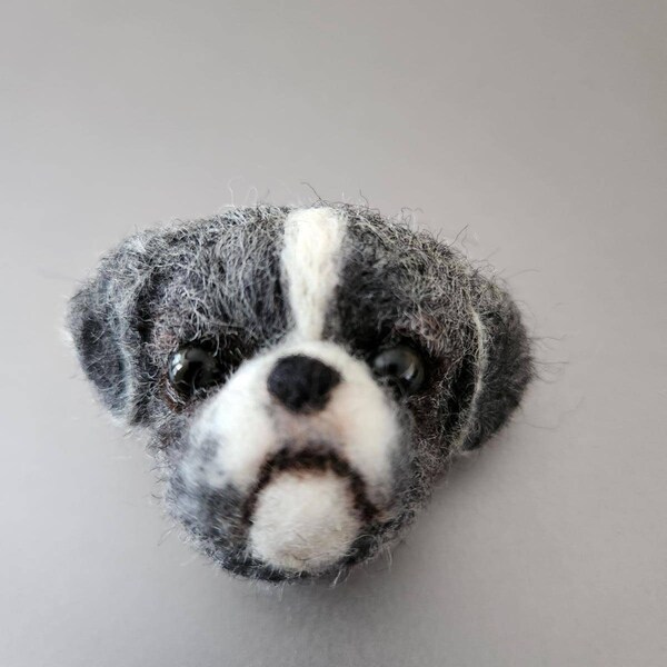 Custom Made Pet Pin, Personalized Pet Lover Gift, Felted Dog or Cat ...