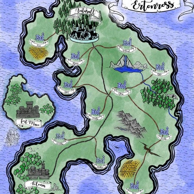 46 Tree Stamps for Procreate Forest Brushes for Fantasy Maps Mapmaking ...