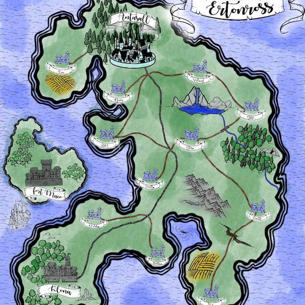 Fantasy Map Icons Volume 2 for Procreate and Photoshop, Map Symbol ...