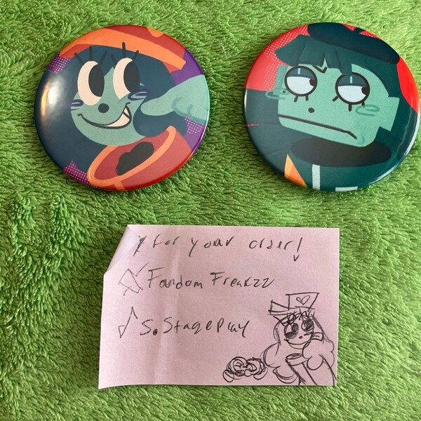 Sam & Max: the Devils Playhouse Pins / Buttons 58mm, Sammun-mak and ...