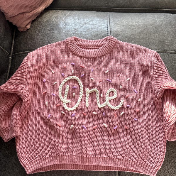Custom Baby First Birthday Sweater, Birthday Gift, First Christmas Gift ...