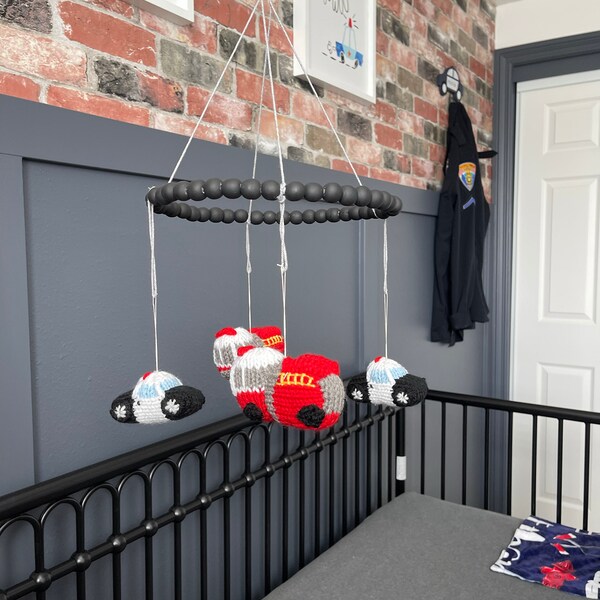 Miniature Fire Engine Knitted Soft Toy - Model Vehicle - Fire Truck ...