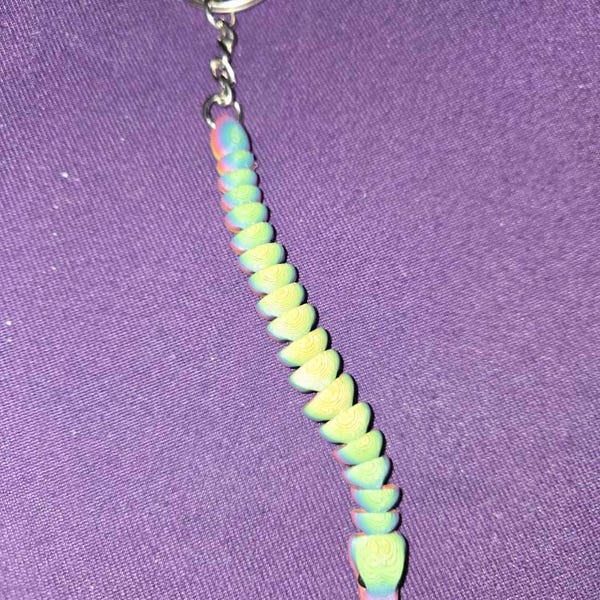 Snake | 3D Printed | Articulated Flexi Wiggle | ADHD Sensory Aid ...
