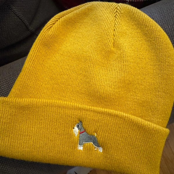 Cow Embroidered Beanie. Beanie Hat for Cow Lovers. Winter Warm Animal ...