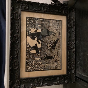 Satin Black Picture Frame Victorian Gothic Style A4 4x4 4x6 - Etsy