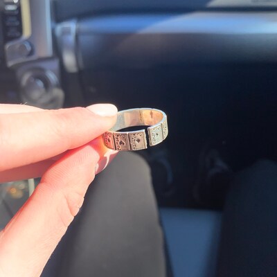 Playing Card Ring, Poker Ring, Womens Ring, Mens Ring, Stainless Steel ...