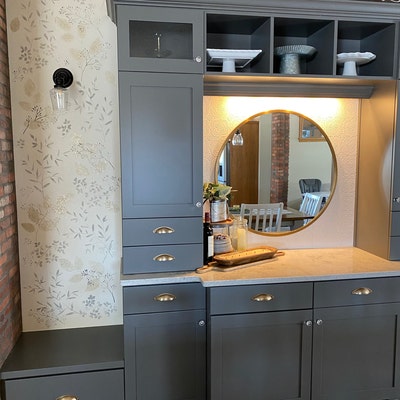 Watercolor Leaves Wall Pattern Kit FLORAL WALL STENCILS Instead of ...