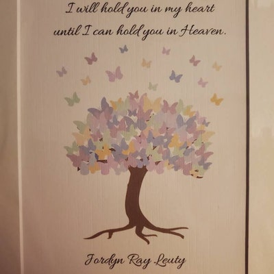Baby Loss Butterfly Tree Print, Miscarriage, Stillbirth, Infant Loss ...