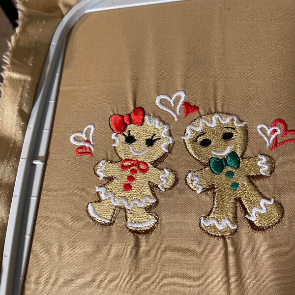 Gingerbread Man Embroidery Design: Christmas Cookie Files (digital ...
