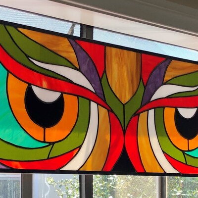 Owl Eyes Stained Glass Pattern - Etsy