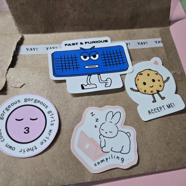 Tech Coding Compiling Programmer Waterproof Sticker | Hydroflask Laptop ...