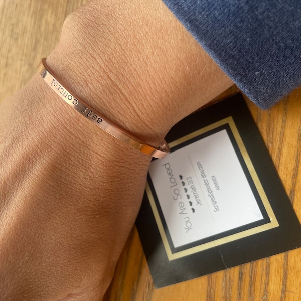 Custom Word of the Year Bracelet - Mantra Bracelet- One Word of the ...