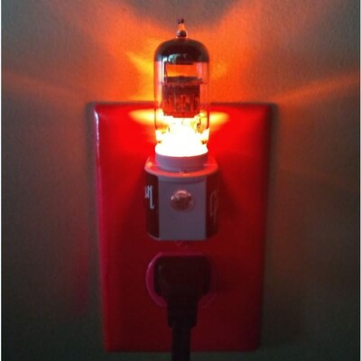 12AX7 Style Vacuum Tube LED Night Light 3 Colors Ham Radio TV Guitar ...