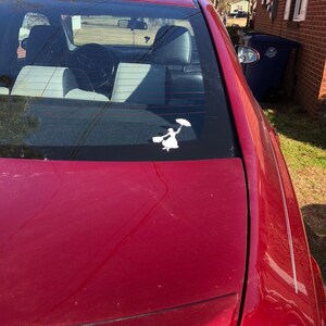 Mary Poppins Inspired Vinyl Car Decal Nanny Practically | Etsy