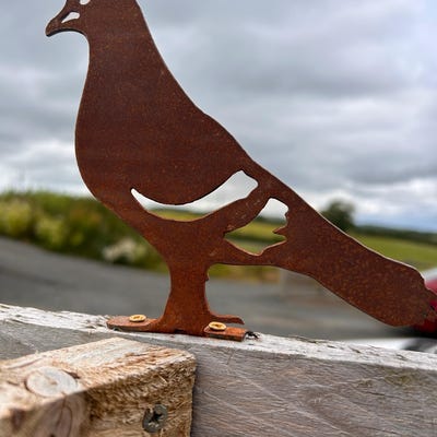 10 Rusty BAR Sign Classic Font Letters Metal Word Rustic Vintage Garden ...